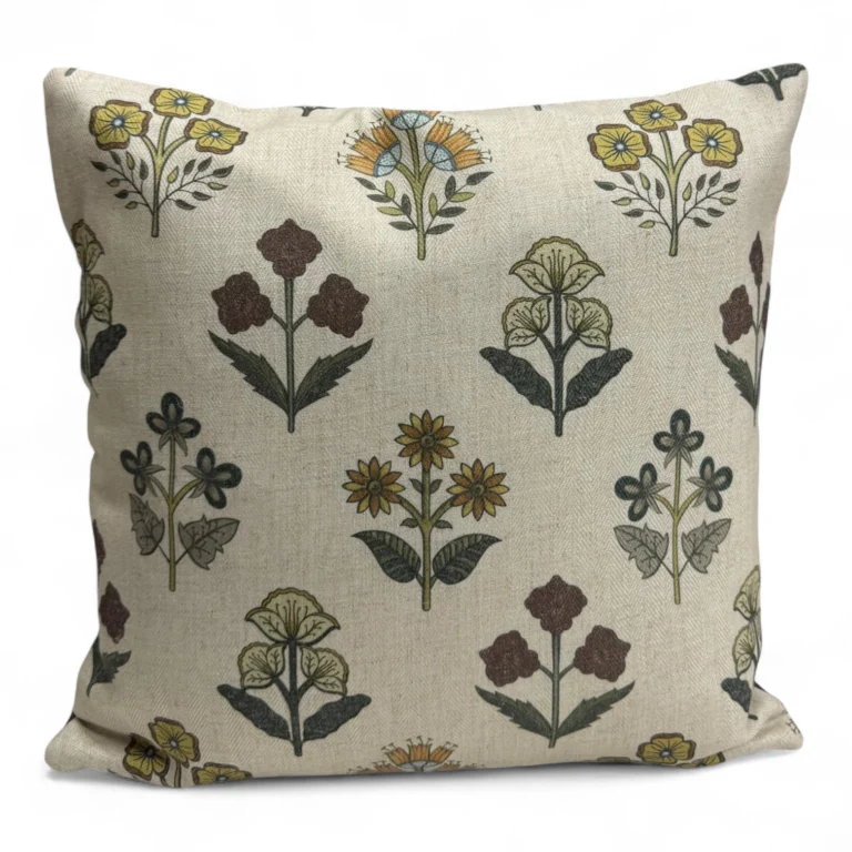 Indian Block Print Style Floral Cushion Covers | RHH